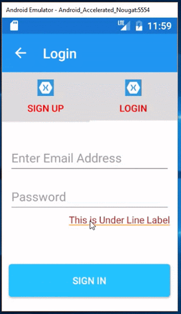 Xamarin.Forms Custom Underline Label